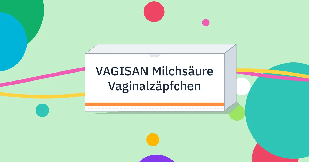 Symbolbild: Packung mit der Aufschrift VAGISAN Milchsäure Vaginalzäpfchen (PZN 00003441) – Verfügbarkeit und Bezug in Apotheken in Frankfurt am Main