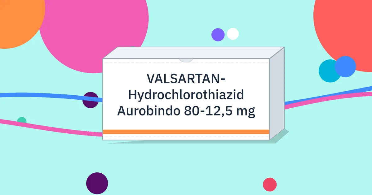 Symbolbild: Packung mit der Aufschrift VALSARTAN-Hydrochlorothiazid Aurobindo 80-12,5 mg (PZN 18429034) – Verfügbarkeit und Bezug in Apotheken in Frankfurt am Main
