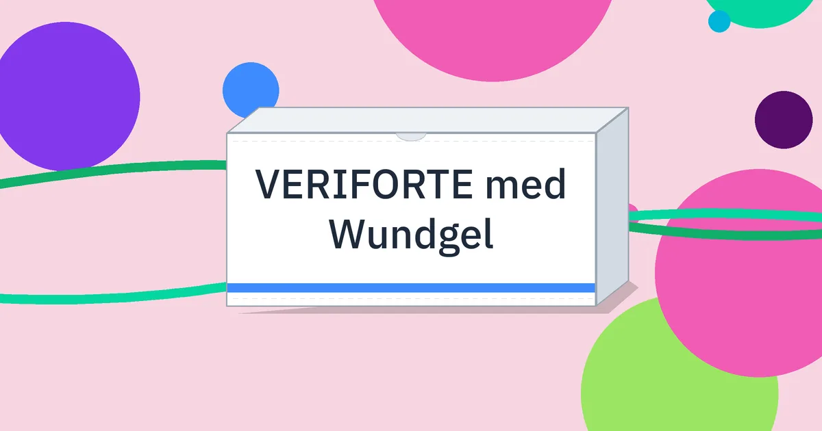 Symbolbild: Packung mit der Aufschrift VERIFORTE med Wundgel (PZN 12358155) – Verfügbarkeit und Bezug in Apotheken in Frankfurt am Main