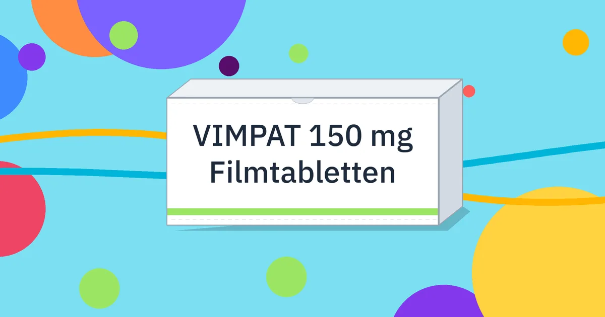 Symbolbild: Packung mit der Aufschrift VIMPAT 150 mg Filmtabletten (PZN 06568776) – Verfügbarkeit und Bezug in Apotheken in Frankfurt am Main
