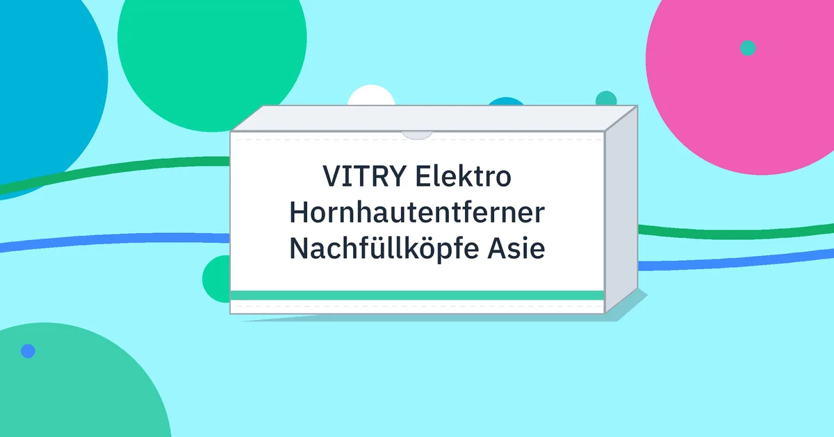 Symbolbild: Packung mit der Aufschrift VITRY Elektro Hornhautentferner Nachfüllköpfe Asie (PZN 10848576) – Verfügbarkeit und Bezug in Apotheken in Frankfurt am Main