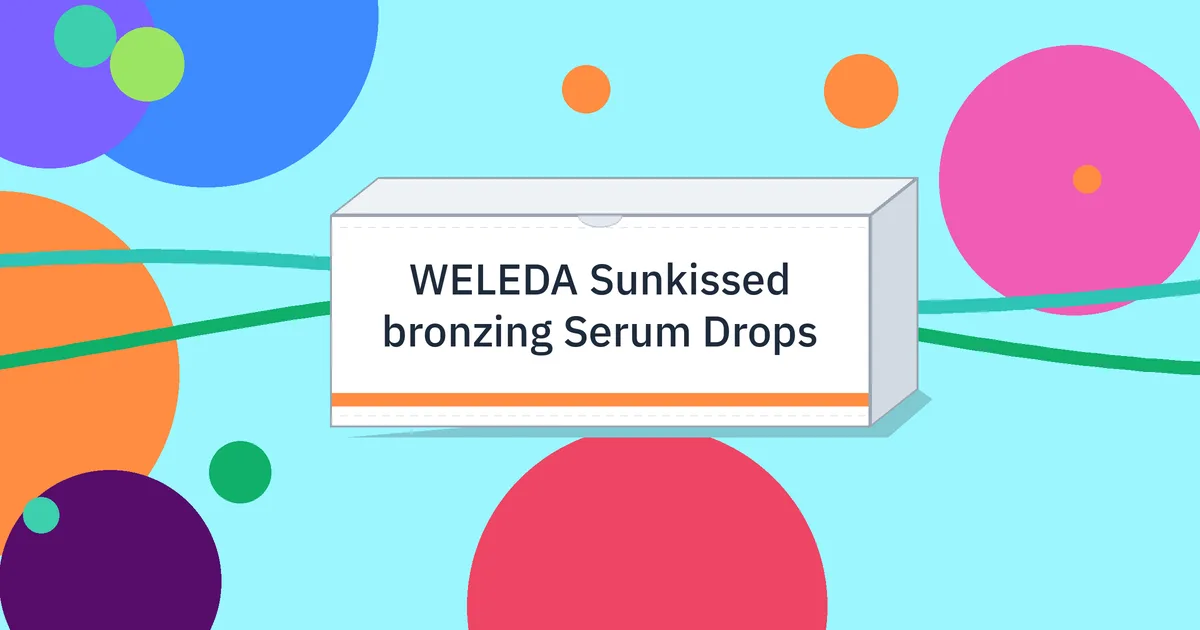 Symbolbild: Packung mit der Aufschrift WELEDA Sunkissed bronzing Serum Drops (PZN 19794439) – Verfügbarkeit und Bezug in Apotheken in Frankfurt am Main