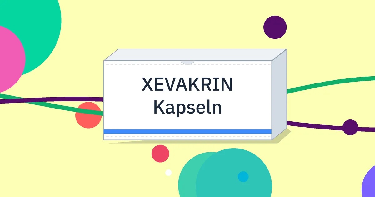 Symbolbild: Packung mit der Aufschrift XEVAKRIN Kapseln (PZN 13813667) – Verfügbarkeit und Bezug in Apotheken in Frankfurt am Main
