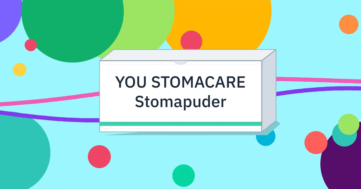 Symbolbild: Packung mit der Aufschrift YOU STOMACARE Stomapuder (PZN 16787522) – Verfügbarkeit und Bezug in Apotheken in Frankfurt am Main