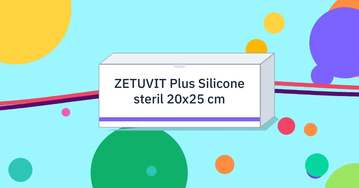 Symbolbild: Packung mit der Aufschrift ZETUVIT Plus Silicone steril 20x25 cm (PZN 18750629) – Verfügbarkeit und Bezug in Apotheken in Frankfurt am Main