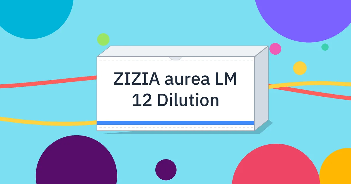 Symbolbild: Packung mit der Aufschrift ZIZIA aurea LM 12 Dilution (PZN 13303558) – Verfügbarkeit und Bezug in Apotheken in Frankfurt am Main