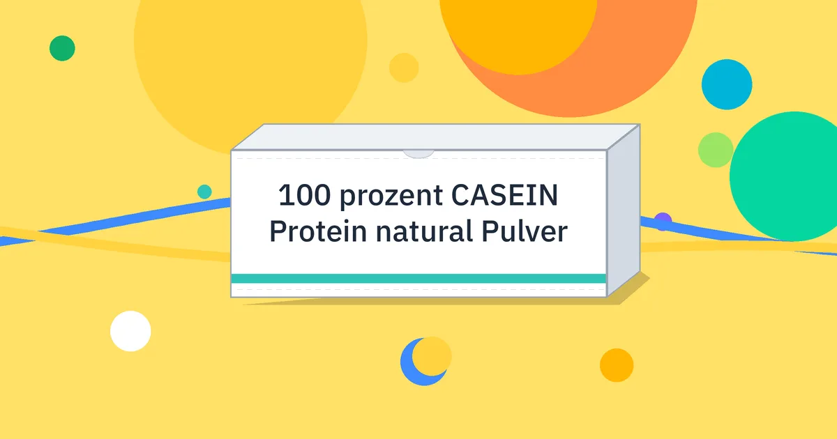 Symbolbild: Packung mit der Aufschrift 100 prozent CASEIN Protein natural Pulver (PZN 16152999) – Verfügbarkeit und Bezug in Apotheken in Frankfurt am Main
