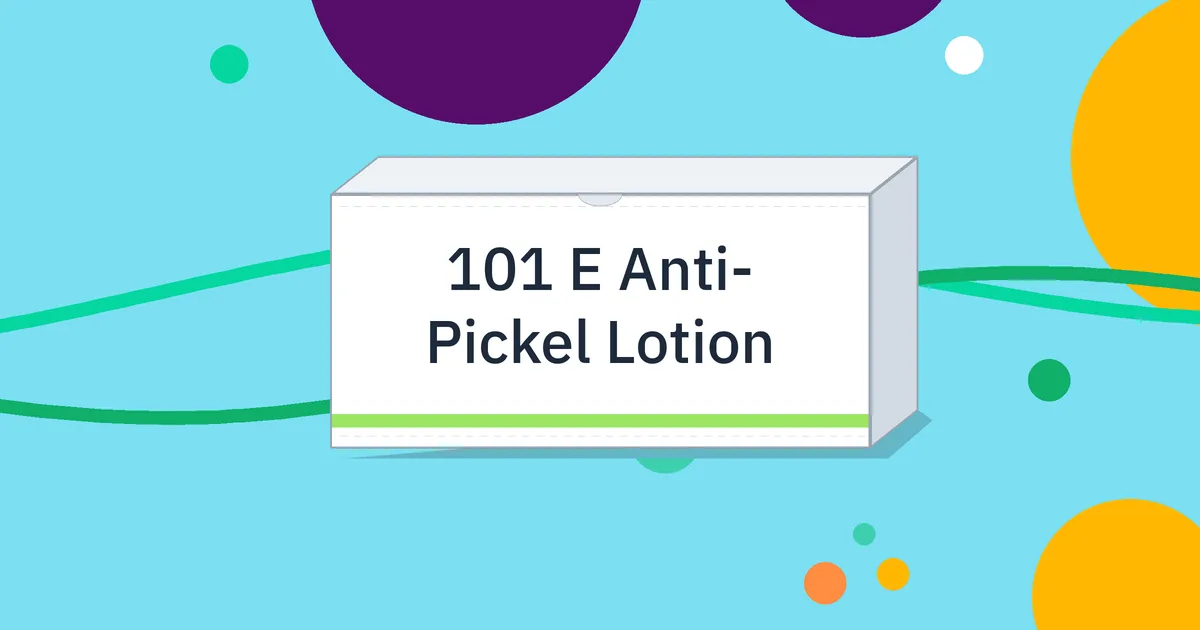 Symbolbild: Packung mit der Aufschrift 101 E Anti-Pickel Lotion (PZN 03932939) – Verfügbarkeit und Bezug in Apotheken in Frankfurt am Main