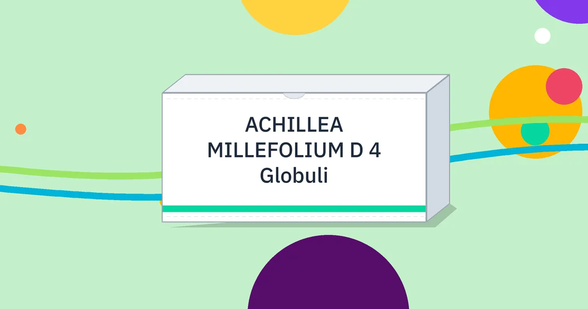 Symbolbild: Packung mit der Aufschrift ACHILLEA MILLEFOLIUM D 4 Globuli (PZN 14312200) – Verfügbarkeit und Bezug in Apotheken in Frankfurt am Main