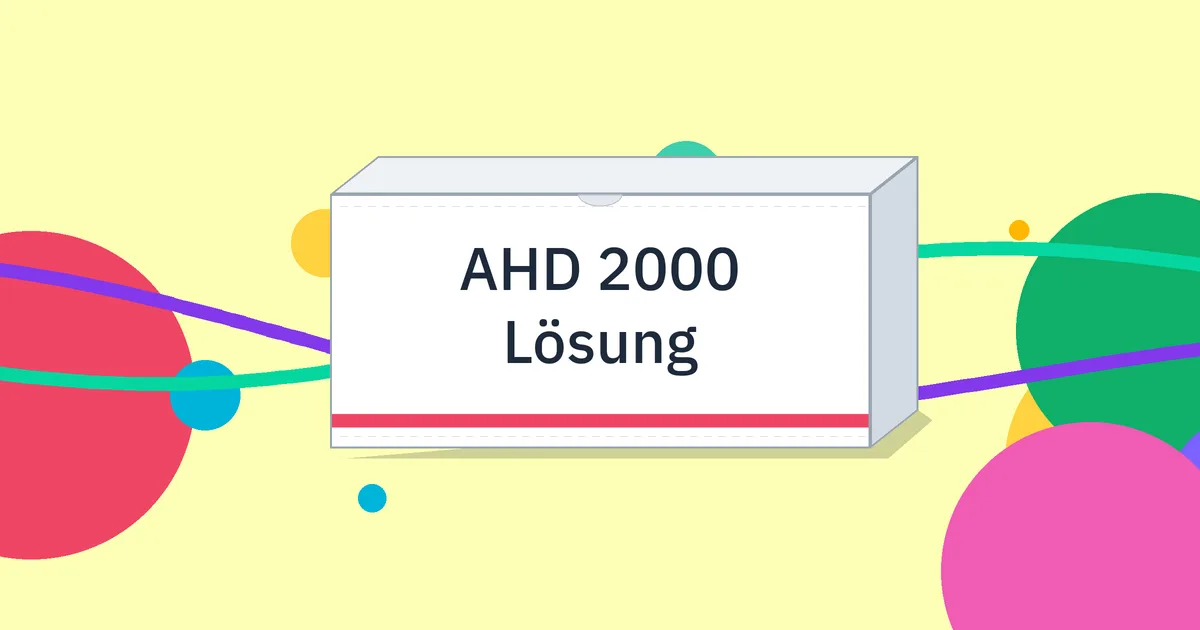 Symbolbild: Packung mit der Aufschrift AHD 2000 Lösung (PZN 00609103) – Verfügbarkeit und Bezug in Apotheken in Frankfurt am Main