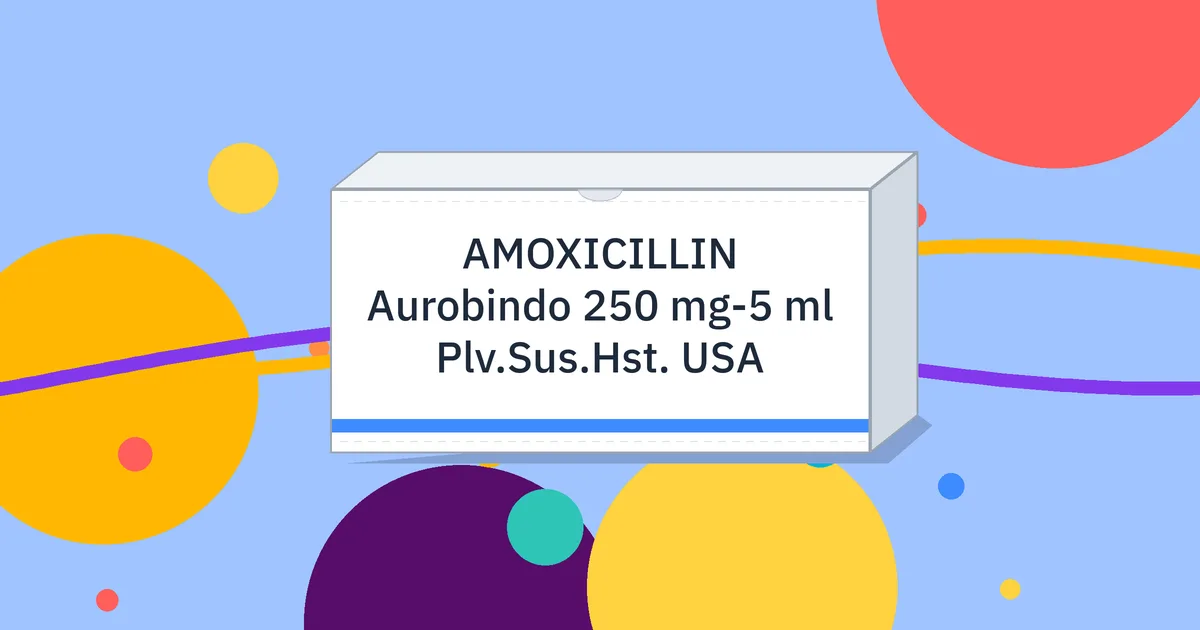 Symbolbild: Packung mit der Aufschrift AMOXICILLIN Aurobindo 250 mg-5 ml Plv.Sus.Hst. USA (PZN 18808659) – Verfügbarkeit und Bezug in Apotheken in Frankfurt am Main
