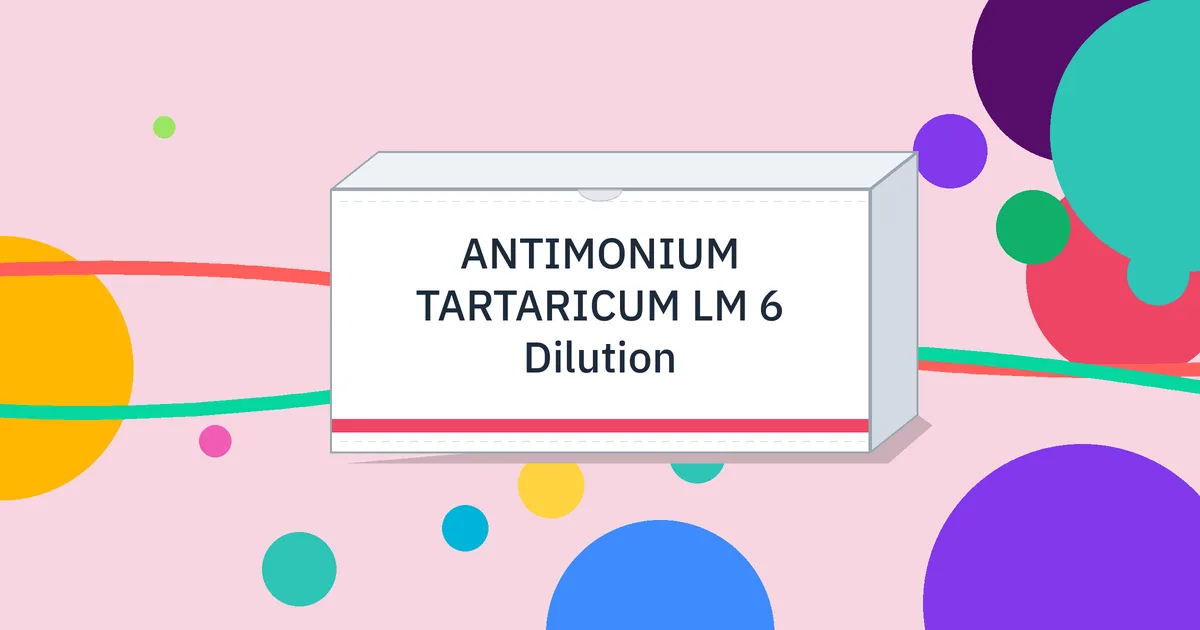 Symbolbild: Packung mit der Aufschrift ANTIMONIUM TARTARICUM LM 6 Dilution (PZN 07539216) – Verfügbarkeit und Bezug in Apotheken in Frankfurt am Main