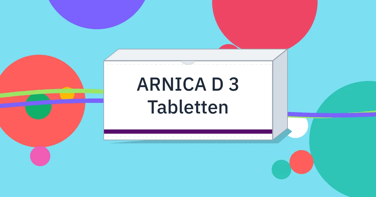 Symbolbild: Packung mit der Aufschrift ARNICA D 3 Tabletten (PZN 01758383) – Verfügbarkeit und Bezug in Apotheken in Frankfurt am Main