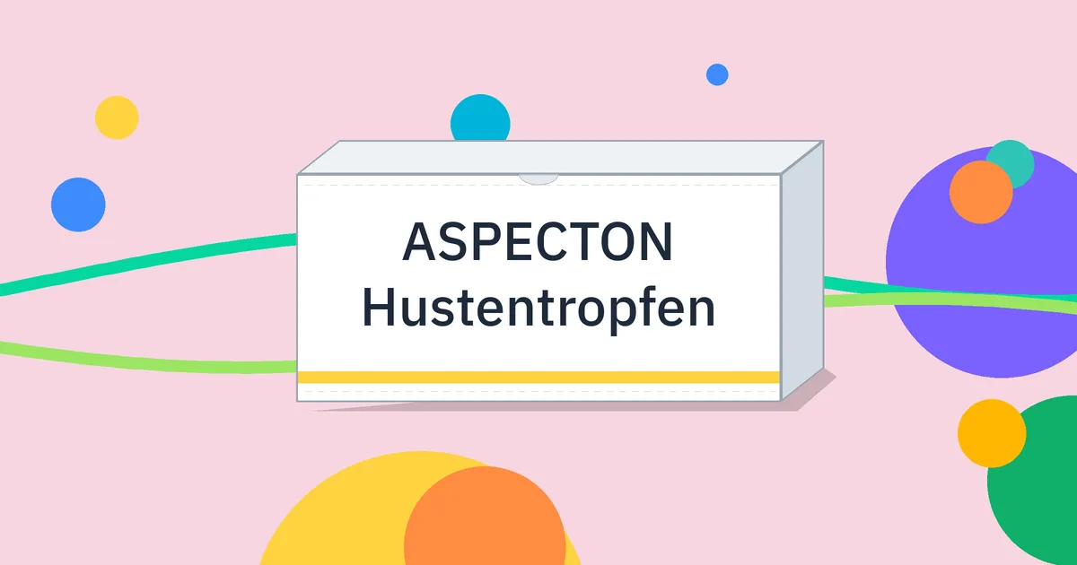 Symbolbild: Packung mit der Aufschrift ASPECTON Hustentropfen (PZN 09892879) – Verfügbarkeit und Bezug in Apotheken in Frankfurt am Main
