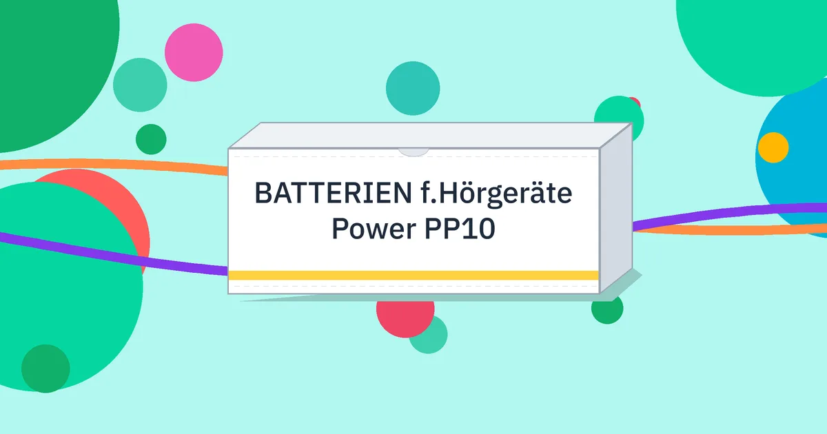Symbolbild: Packung mit der Aufschrift BATTERIEN f.Hörgeräte Power PP10 (PZN 04877326) – Verfügbarkeit und Bezug in Apotheken in Frankfurt am Main