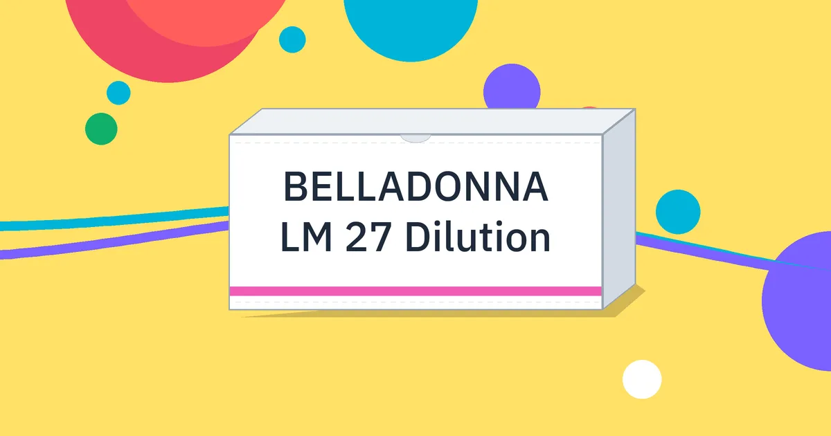 Symbolbild: Packung mit der Aufschrift BELLADONNA LM 27 Dilution (PZN 12791320) – Verfügbarkeit und Bezug in Apotheken in Frankfurt am Main