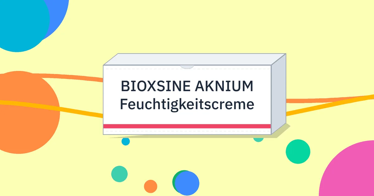 Symbolbild: Packung mit der Aufschrift BIOXSINE AKNIUM Feuchtigkeitscreme (PZN 17576187) – Verfügbarkeit und Bezug in Apotheken in Frankfurt am Main