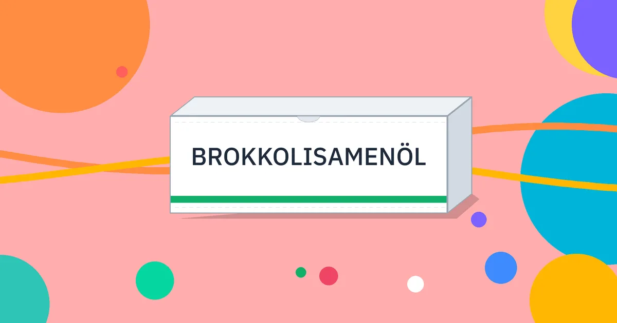 Symbolbild: Packung mit der Aufschrift BROKKOLISAMENÖL (PZN 19657441) – Verfügbarkeit und Bezug in Apotheken in Frankfurt am Main