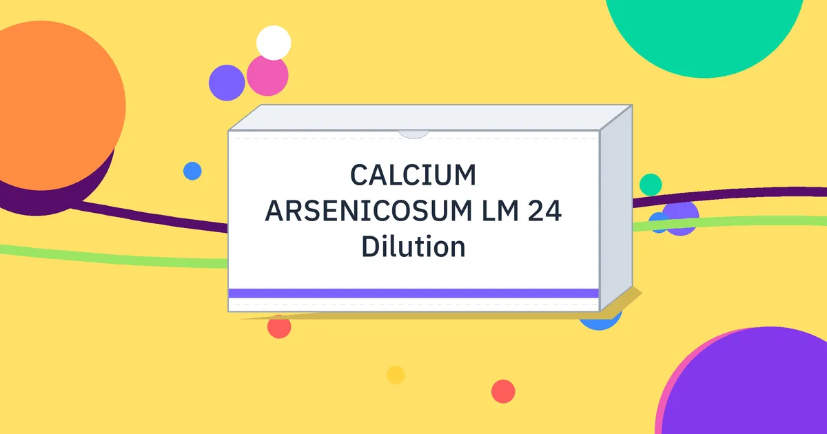 Symbolbild: Packung mit der Aufschrift CALCIUM ARSENICOSUM LM 24 Dilution (PZN 12800125) – Verfügbarkeit und Bezug in Apotheken in Frankfurt am Main