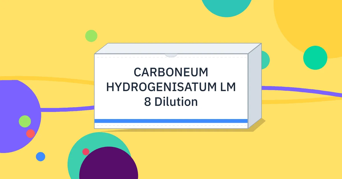 Symbolbild: Packung mit der Aufschrift CARBONEUM HYDROGENISATUM LM 8 Dilution (PZN 13428159) – Verfügbarkeit und Bezug in Apotheken in Frankfurt am Main