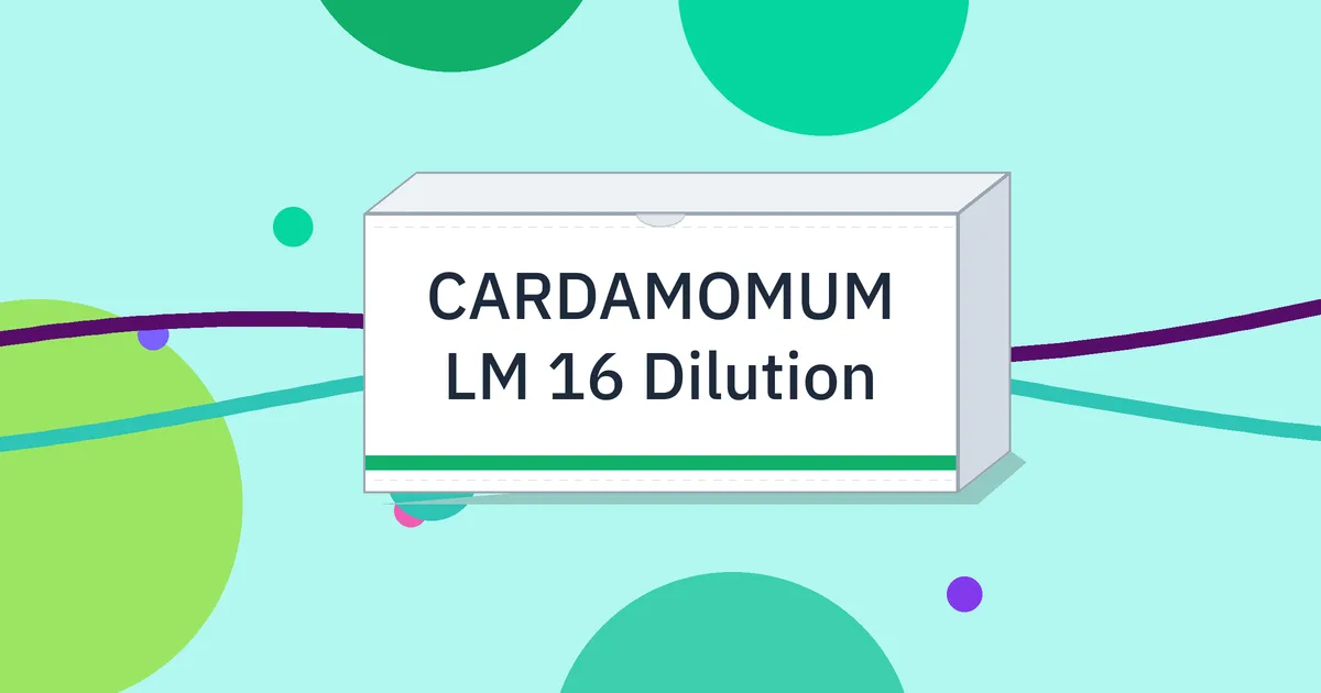 Symbolbild: Packung mit der Aufschrift CARDAMOMUM LM 16 Dilution (PZN 13429667) – Verfügbarkeit und Bezug in Apotheken in Frankfurt am Main