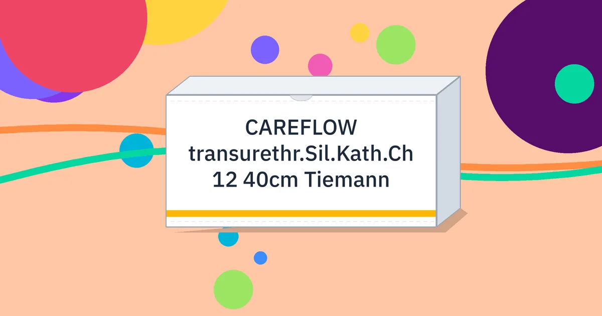 Symbolbild: Packung mit der Aufschrift CAREFLOW transurethr.Sil.Kath.Ch 12 40cm Tiemann (PZN 17933670) – Verfügbarkeit und Bezug in Apotheken in Frankfurt am Main