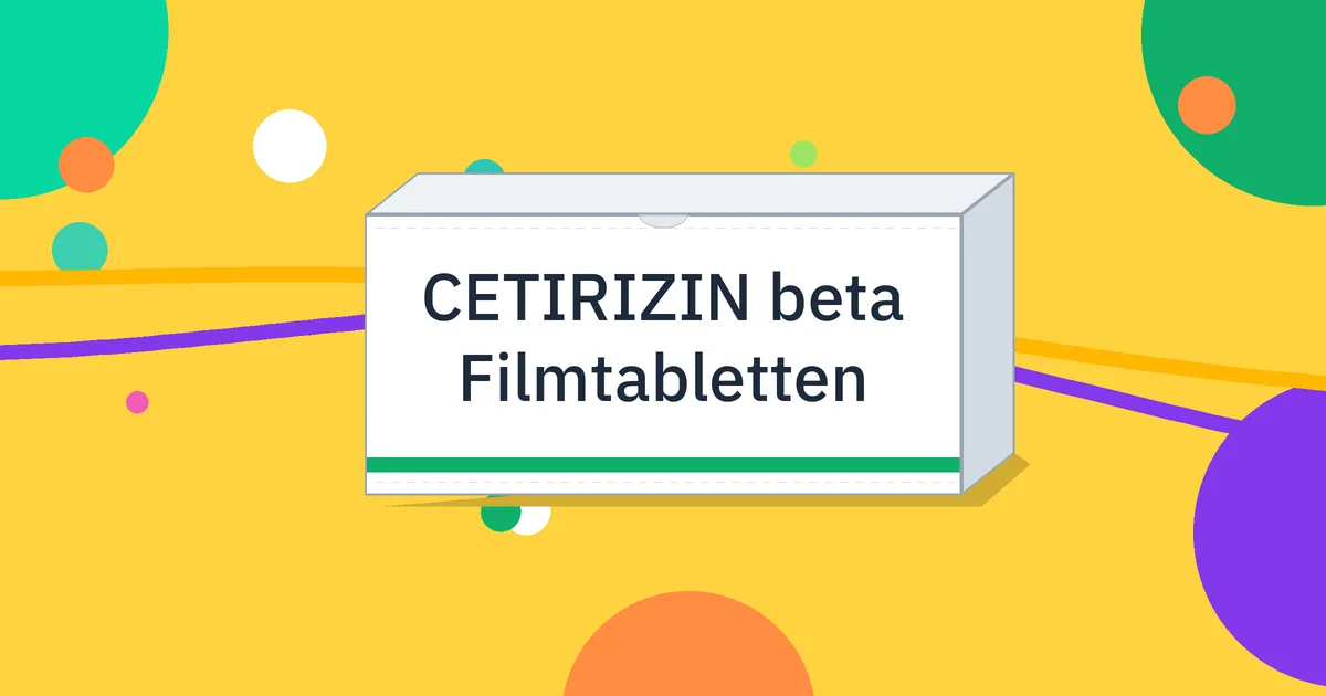 Symbolbild: Packung mit der Aufschrift CETIRIZIN beta Filmtabletten (PZN 15785260) – Verfügbarkeit und Bezug in Apotheken in Frankfurt am Main