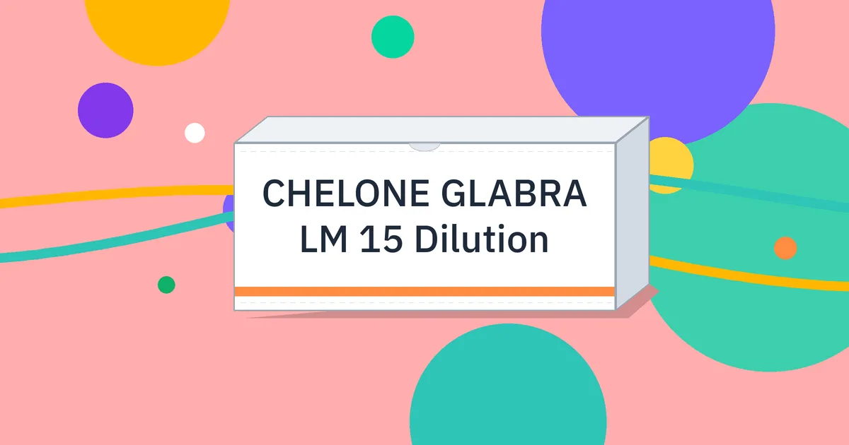 Symbolbild: Packung mit der Aufschrift CHELONE GLABRA LM 15 Dilution (PZN 13439909) – Verfügbarkeit und Bezug in Apotheken in Frankfurt am Main