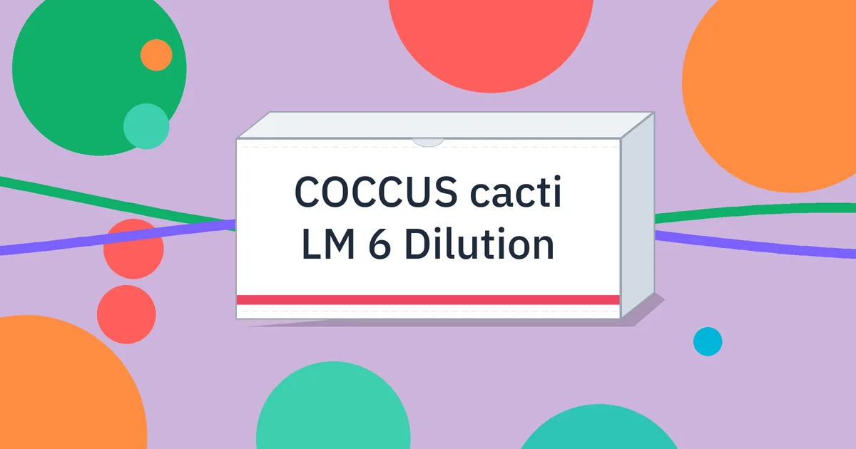 Symbolbild: Packung mit der Aufschrift COCCUS cacti LM 6 Dilution (PZN 01610321) – Verfügbarkeit und Bezug in Apotheken in Frankfurt am Main