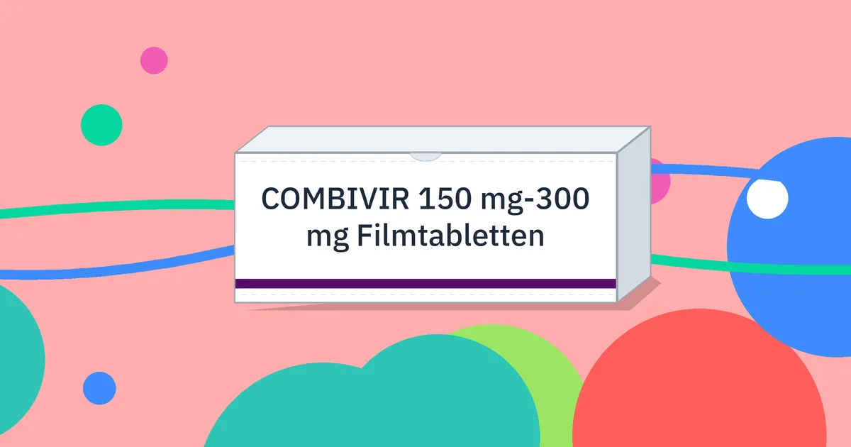 Symbolbild: Packung mit der Aufschrift COMBIVIR 150 mg-300 mg Filmtabletten (PZN 00800947) – Verfügbarkeit und Bezug in Apotheken in Frankfurt am Main