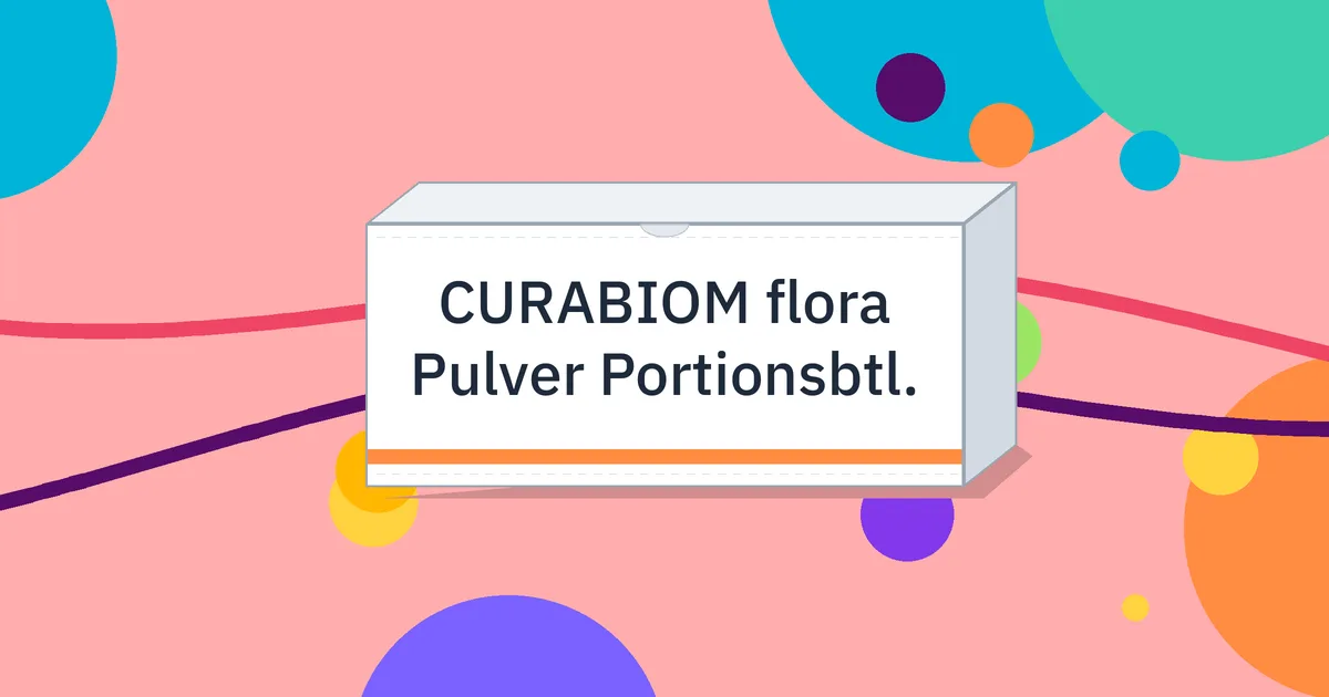 Symbolbild: Packung mit der Aufschrift CURABIOM flora Pulver Portionsbtl. (PZN 16654844) – Verfügbarkeit und Bezug in Apotheken in Frankfurt am Main