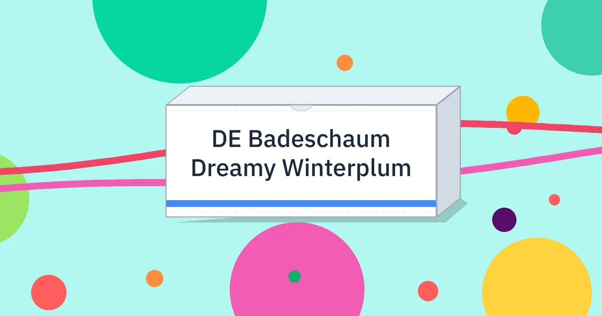 Symbolbild: Packung mit der Aufschrift DE Badeschaum Dreamy Winterplum (PZN 18753734) – Verfügbarkeit und Bezug in Apotheken in Frankfurt am Main