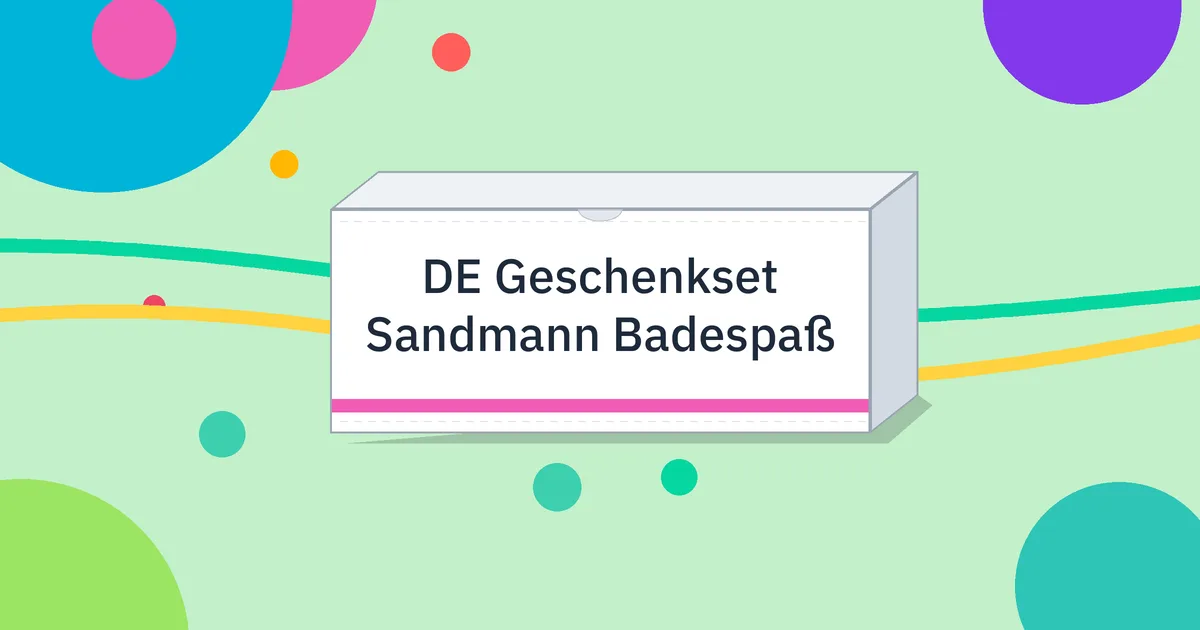 Symbolbild: Packung mit der Aufschrift DE Geschenkset Sandmann Badespaß (PZN 19295110) – Verfügbarkeit und Bezug in Apotheken in Frankfurt am Main