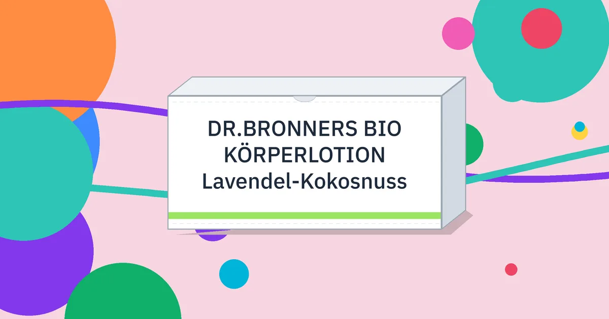 Symbolbild: Packung mit der Aufschrift DR.BRONNERS BIO KÖRPERLOTION Lavendel-Kokosnuss (PZN 19241918) – Verfügbarkeit und Bezug in Apotheken in Frankfurt am Main