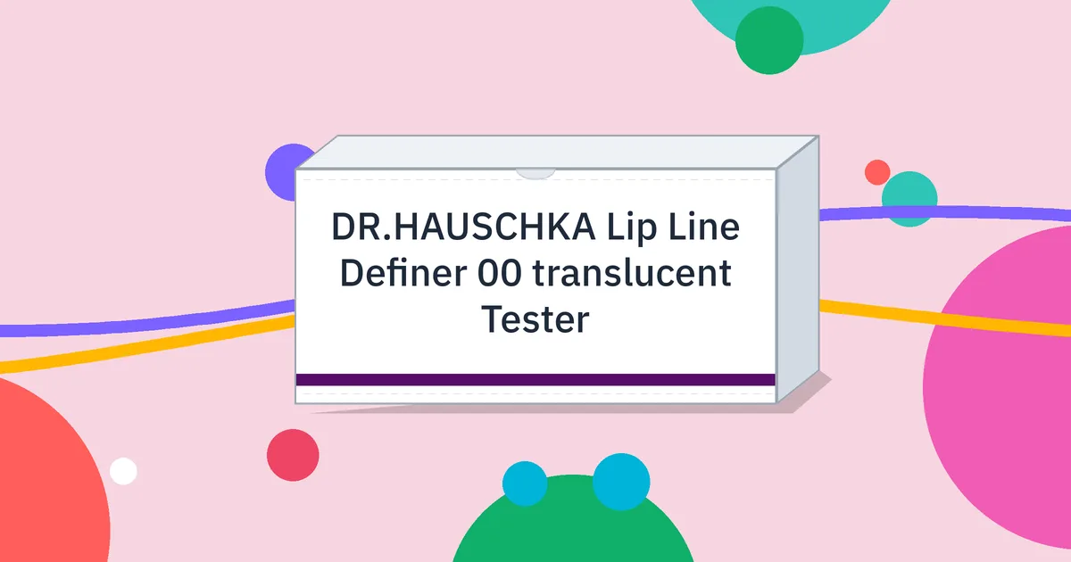 Symbolbild: Packung mit der Aufschrift DR.HAUSCHKA Lip Line Definer 00 translucent Tester (PZN 20837450) – Verfügbarkeit und Bezug in Apotheken in Frankfurt am Main