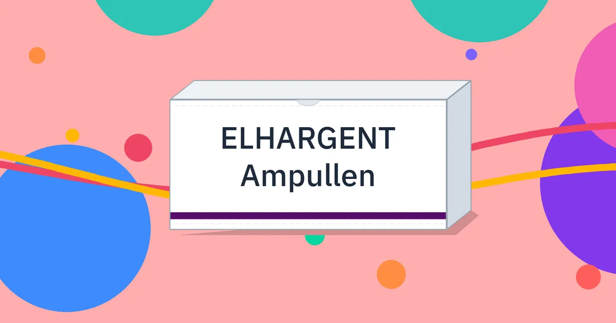 Symbolbild: Packung mit der Aufschrift ELHARGENT Ampullen (PZN 04190138) – Verfügbarkeit und Bezug in Apotheken in Frankfurt am Main