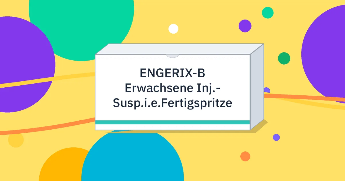 Symbolbild: Packung mit der Aufschrift ENGERIX-B Erwachsene Inj.-Susp.i.e.Fertigspritze (PZN 02220697) – Verfügbarkeit und Bezug in Apotheken in Frankfurt am Main
