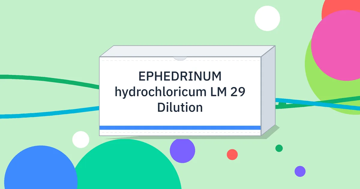 Symbolbild: Packung mit der Aufschrift EPHEDRINUM hydrochloricum LM 29 Dilution (PZN 13471362) – Verfügbarkeit und Bezug in Apotheken in Frankfurt am Main