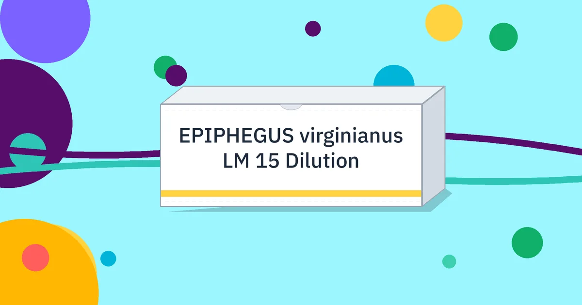 Symbolbild: Packung mit der Aufschrift EPIPHEGUS virginianus LM 15 Dilution (PZN 13472605) – Verfügbarkeit und Bezug in Apotheken in Frankfurt am Main
