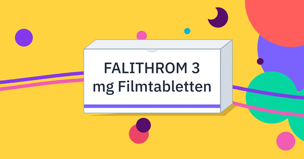 Symbolbild: Packung mit der Aufschrift FALITHROM 3 mg Filmtabletten (PZN 04421744) – Verfügbarkeit und Bezug in Apotheken in Frankfurt am Main