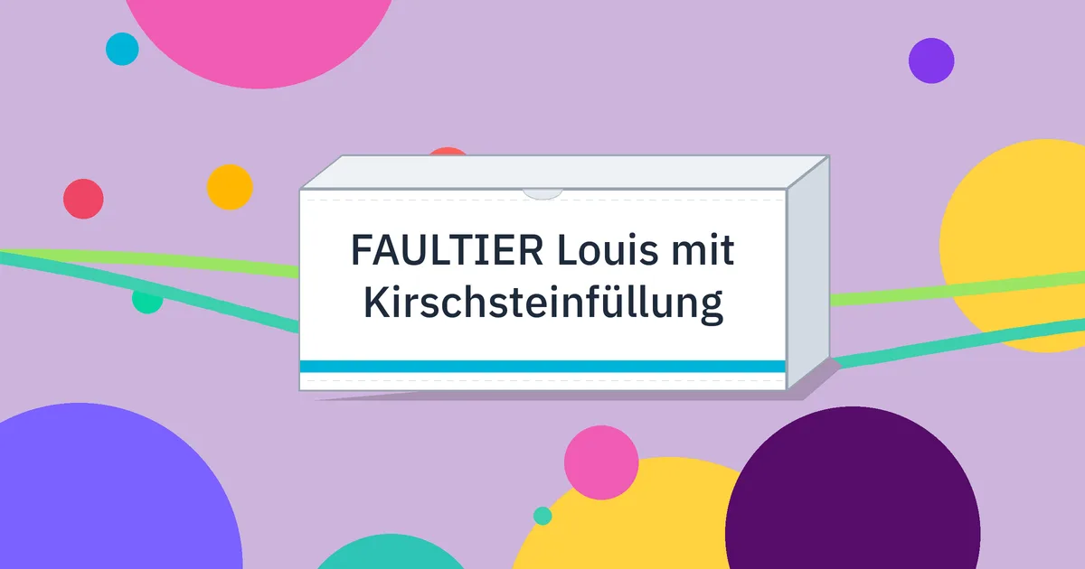 Symbolbild: Packung mit der Aufschrift FAULTIER Louis mit Kirschsteinfüllung (PZN 16766721) – Verfügbarkeit und Bezug in Apotheken in Frankfurt am Main
