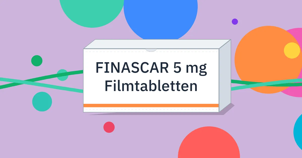 Symbolbild: Packung mit der Aufschrift FINASCAR 5 mg Filmtabletten (PZN 00608322) – Verfügbarkeit und Bezug in Apotheken in Frankfurt am Main