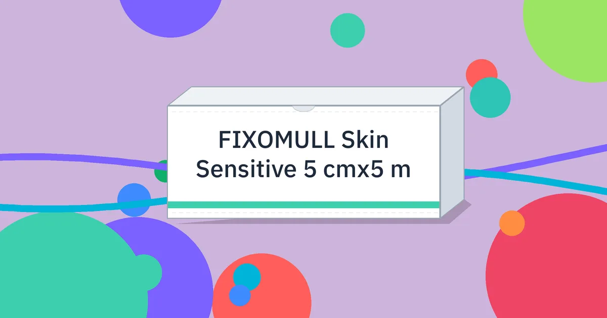 Symbolbild: Packung mit der Aufschrift FIXOMULL Skin Sensitive 5 cmx5 m (PZN 19785328) – Verfügbarkeit und Bezug in Apotheken in Frankfurt am Main