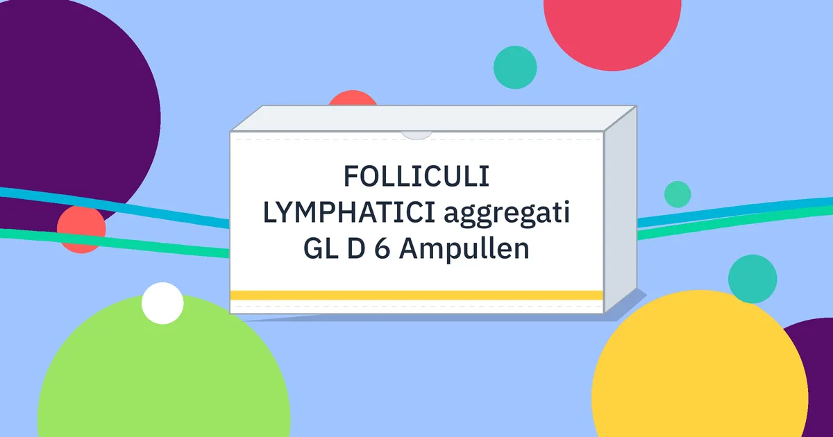 Symbolbild: Packung mit der Aufschrift FOLLICULI LYMPHATICI aggregati GL D 6 Ampullen (PZN 02876400) – Verfügbarkeit und Bezug in Apotheken in Frankfurt am Main