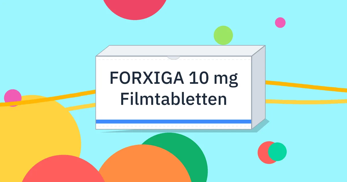 Symbolbild: Packung mit der Aufschrift FORXIGA 10 mg Filmtabletten (PZN 18257828) – Verfügbarkeit und Bezug in Apotheken in Frankfurt am Main