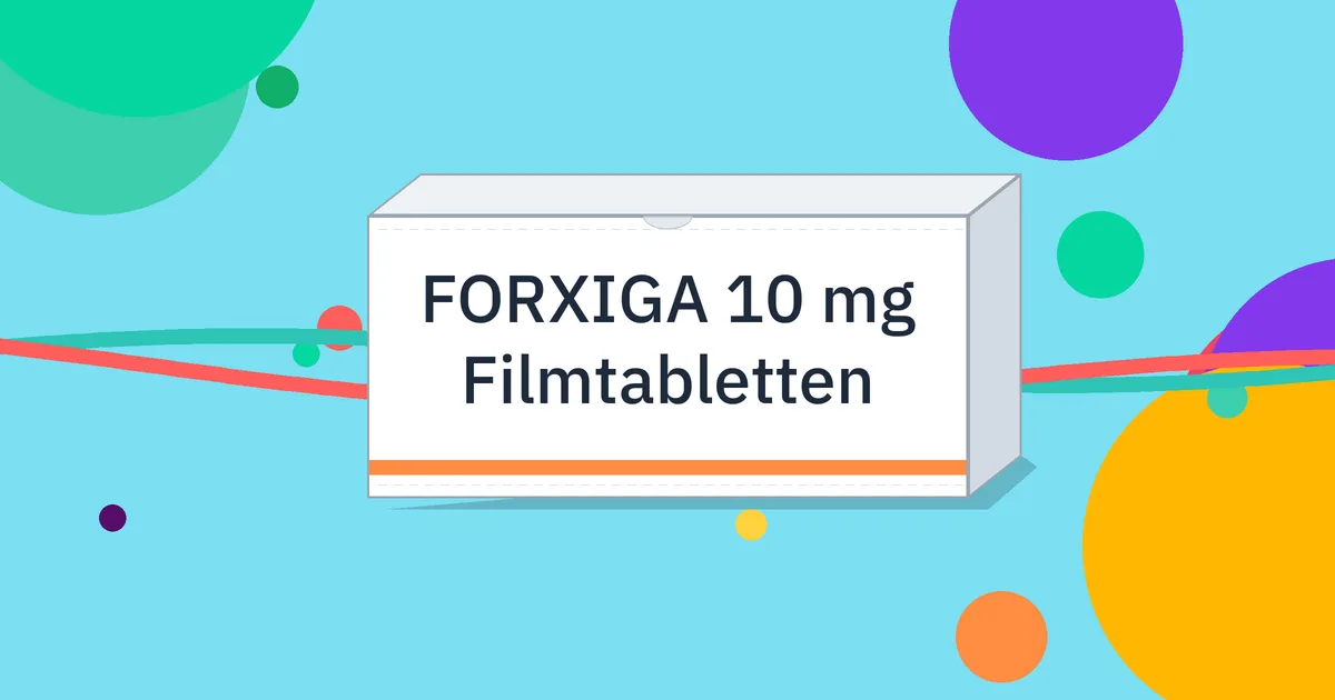 Symbolbild: Packung mit der Aufschrift FORXIGA 10 mg Filmtabletten (PZN 18405269) – Verfügbarkeit und Bezug in Apotheken in Frankfurt am Main