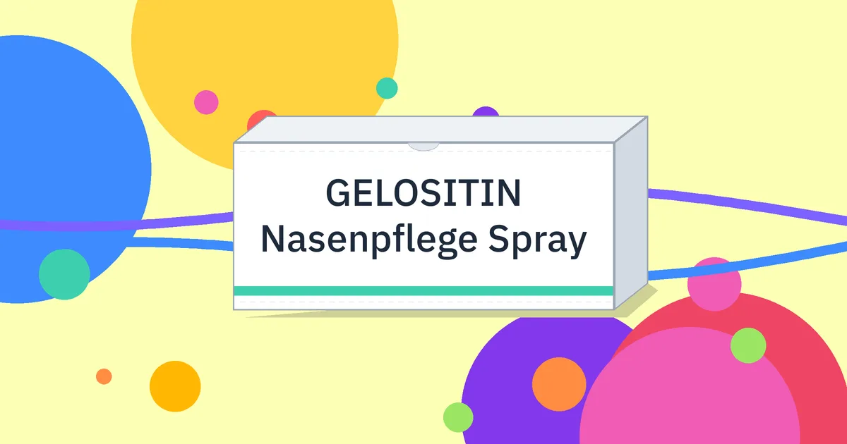 Symbolbild: Packung mit der Aufschrift GELOSITIN Nasenpflege Spray (PZN 03941654) – Verfügbarkeit und Bezug in Apotheken in Frankfurt am Main