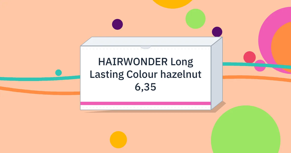 Symbolbild: Packung mit der Aufschrift HAIRWONDER Long Lasting Colour hazelnut 6,35 (PZN 20630507) – Verfügbarkeit und Bezug in Apotheken in Frankfurt am Main