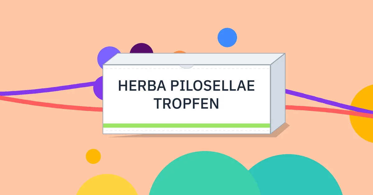 Symbolbild: Packung mit der Aufschrift HERBA PILOSELLAE TROPFEN (PZN 14127690) – Verfügbarkeit und Bezug in Apotheken in Frankfurt am Main