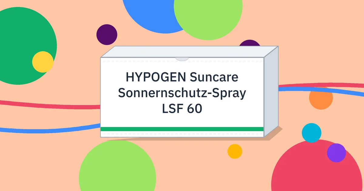 Symbolbild: Packung mit der Aufschrift HYPOGEN Suncare Sonnernschutz-Spray LSF 60 (PZN 19392161) – Verfügbarkeit und Bezug in Apotheken in Frankfurt am Main